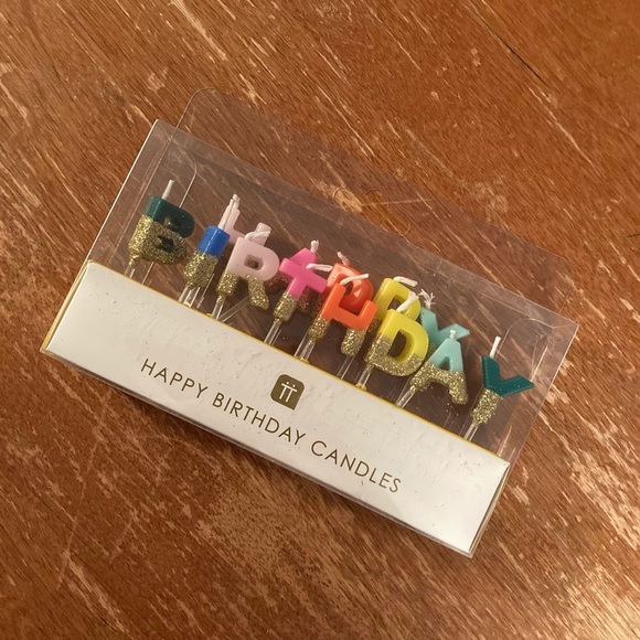 Party Supplies | Happy Birthday Sparkly Letter Candles | Poshmark
